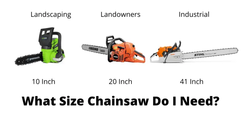 What Size Chainsaw Do I Need? [Bar Length + Weight] - Awesome Axes